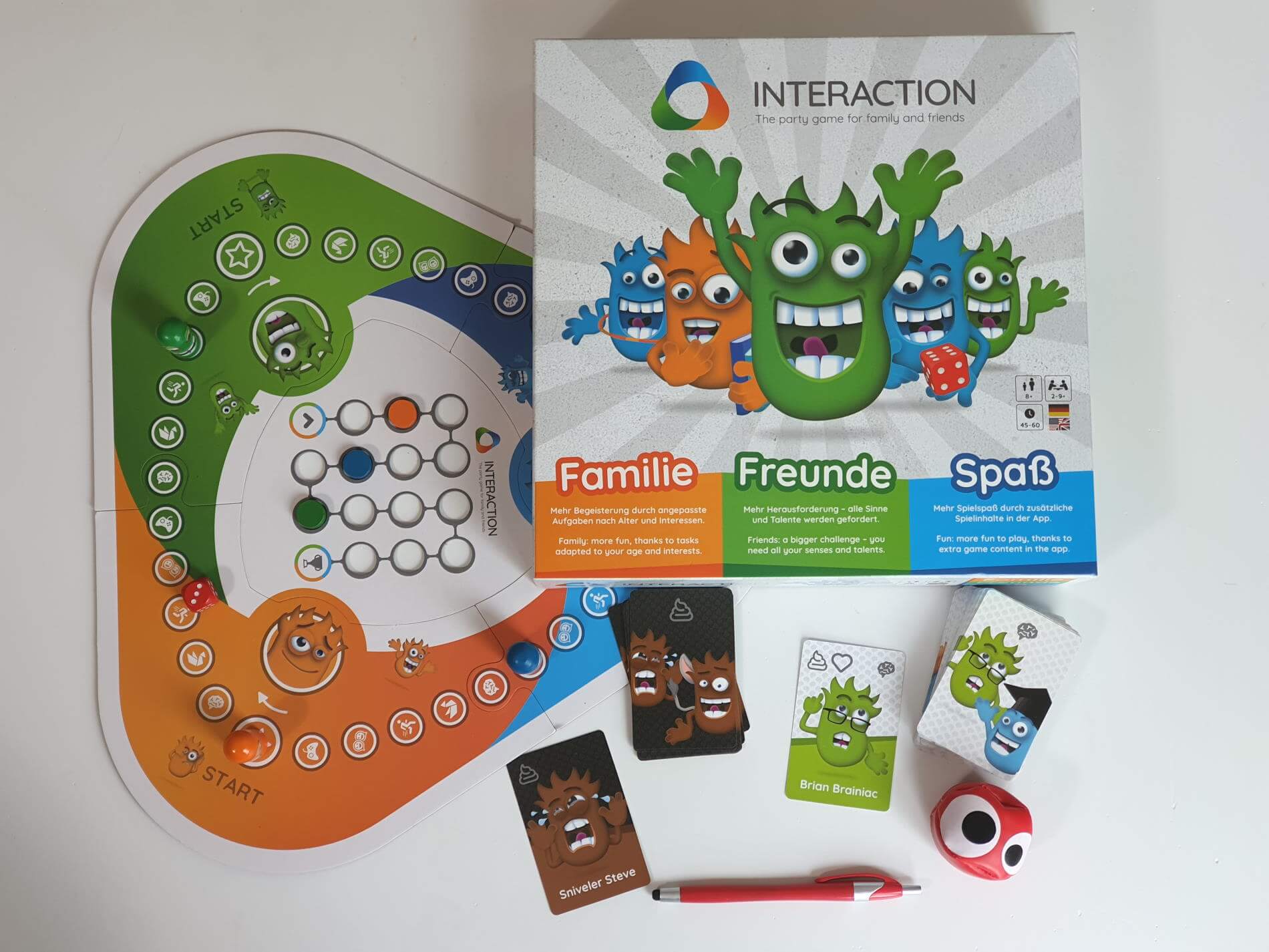 Brettspiel trifft App: Interaction mit Aufgaben, Fragen & Mini-Games