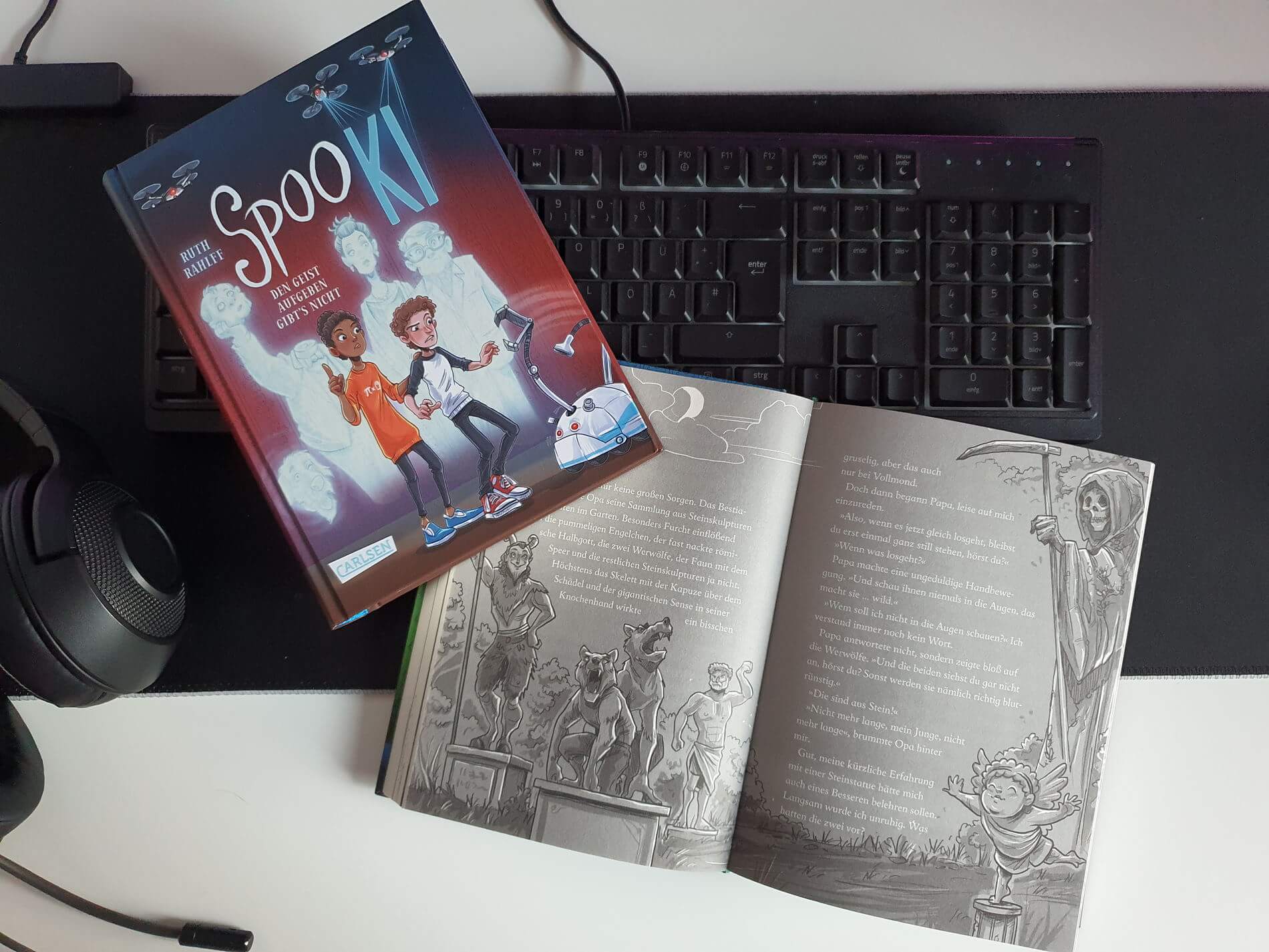 Kinderbuchreihe über Geister & Technik: SpooKI Band 1 und 2